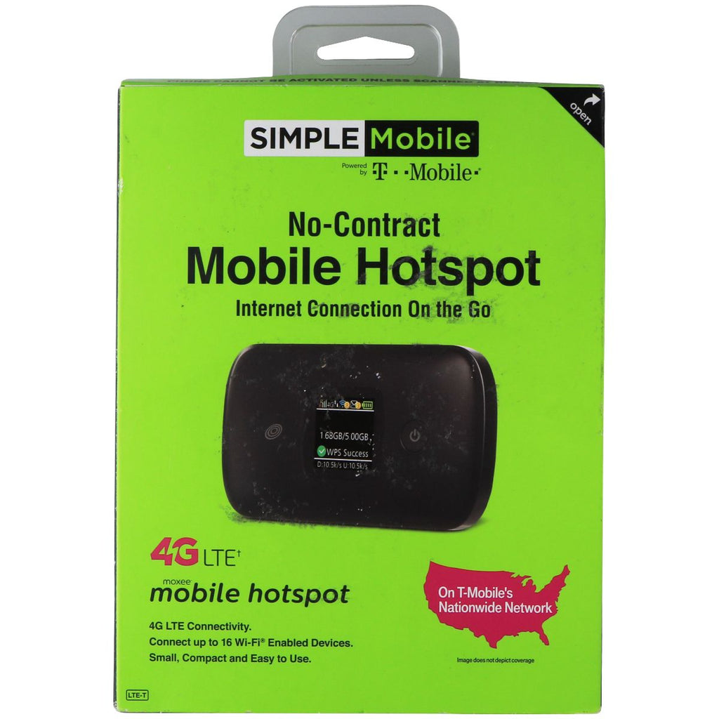 T-Mobile (Moxee 4G LTE) Simple Mobile No-Contract Mobile Hotspot - Bla