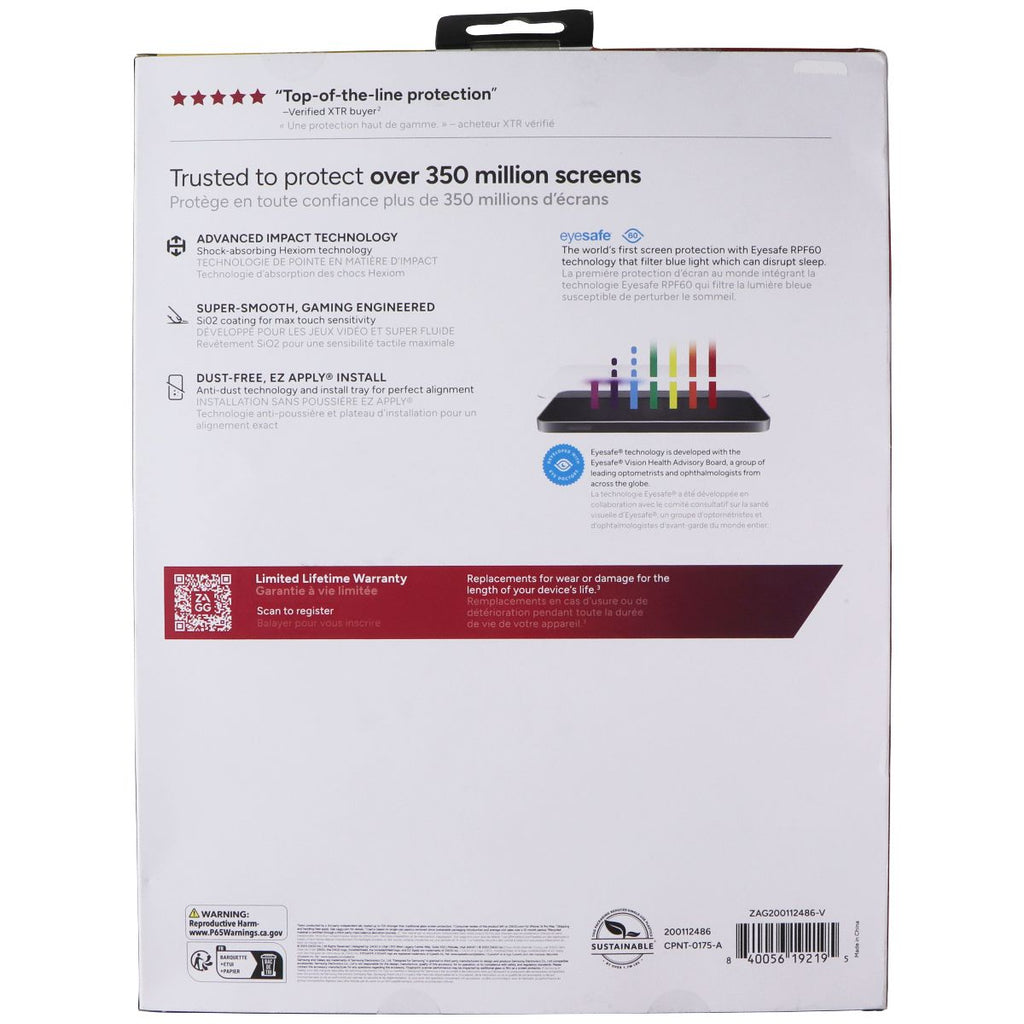 ZAGG Invisible Shield XTR3 Screen Protector for Samsung Galaxy Tab A9+