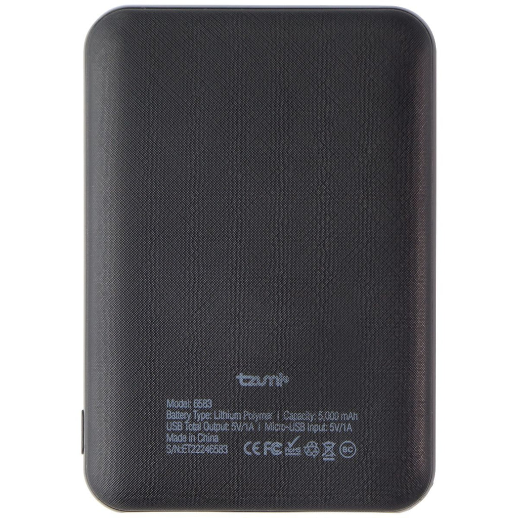 Tzumi Pocket Juice 5000mAh Portable Dual Port USB Charger Battery - Bl